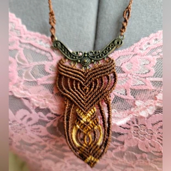 Jewelry | Adjustable Handmade Macram Necklace | Poshmark